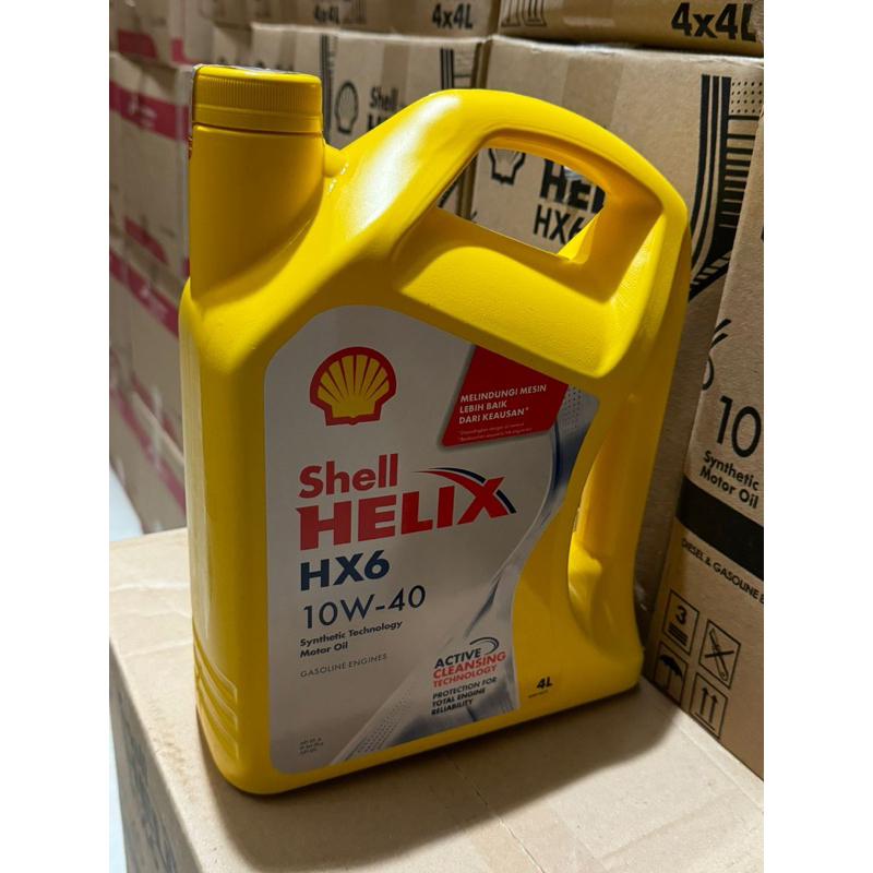 Jual OLi Shell HX6 4Liter sae 10W-40 jamin oli asli/ori dari pabrik ...