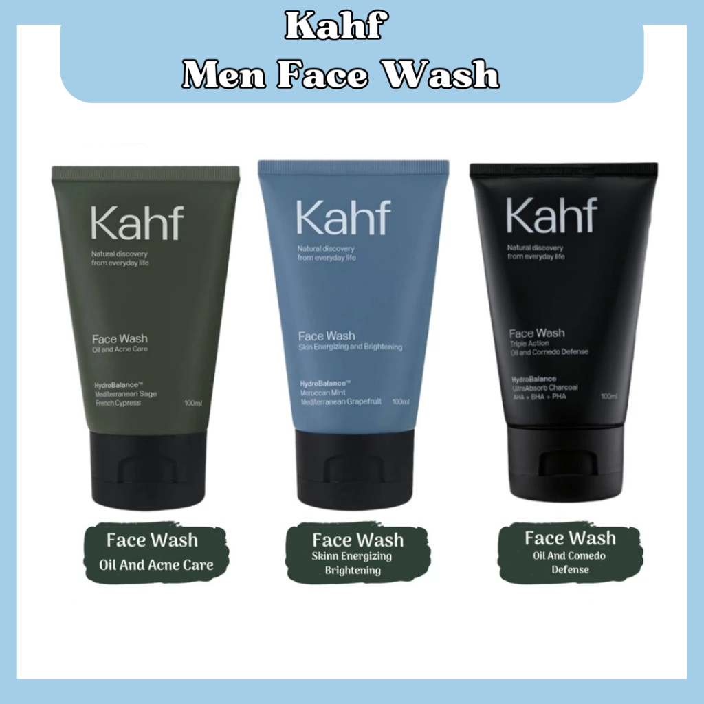 Jual Kahf Men Face Wash 50ml & 100ml | Oil & Acne Control | Skin Energy ...