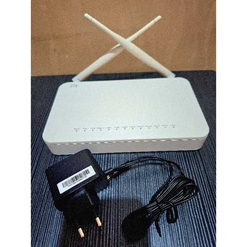 Jual Router ZTE F609 V3 port biru unit plus adaptor | Shopee Indonesia