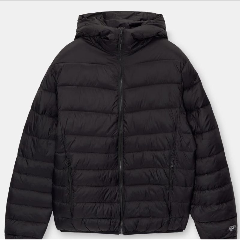 Jual P&B puffer jacket with hodie new original | Shopee Indonesia