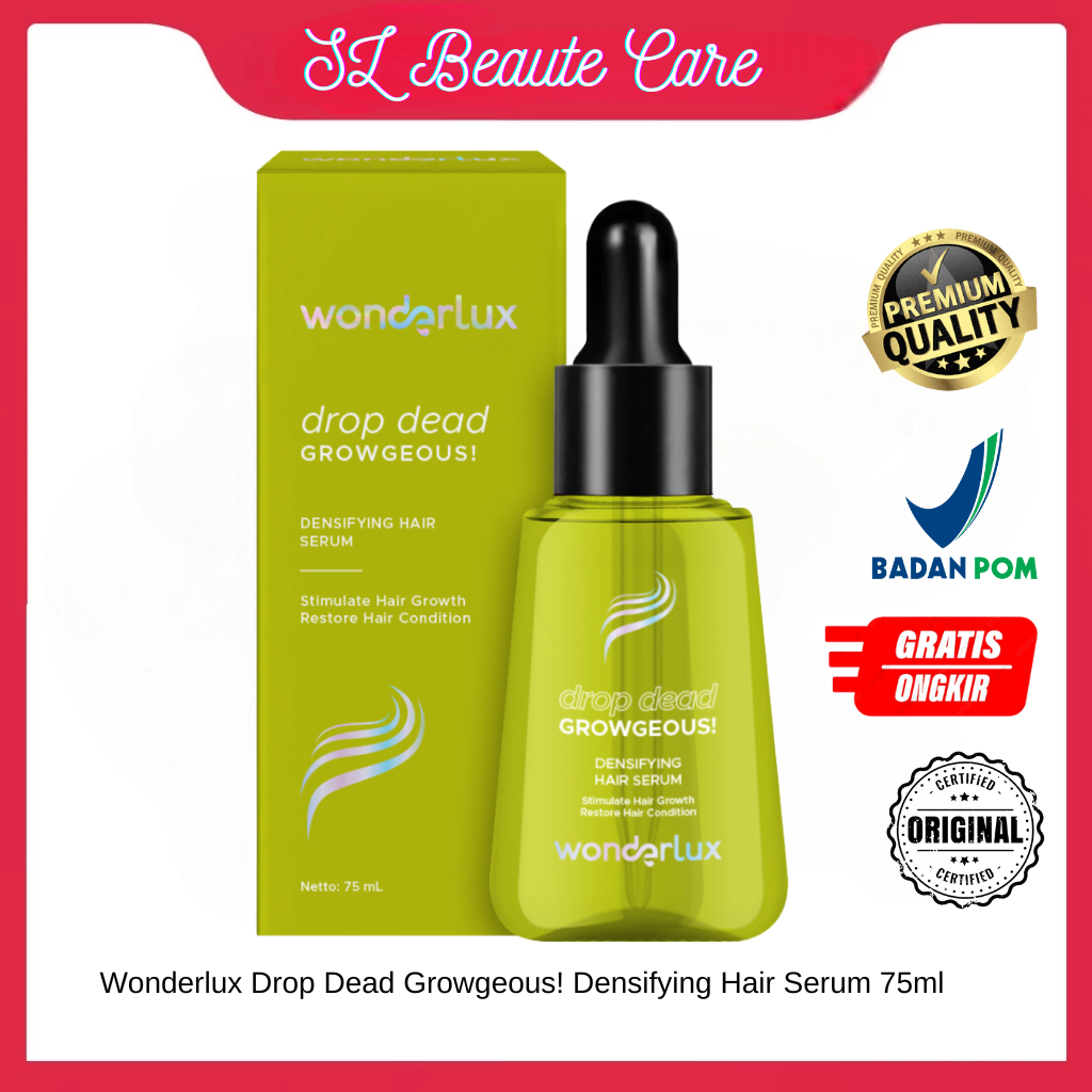 Jual Wonderlux Drop Dead Growgeous! Densifying Hair Serum 75ml | Shopee ...