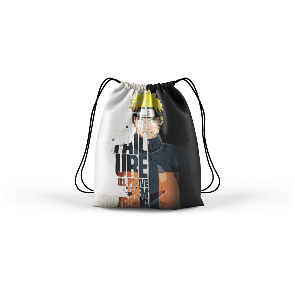 Jual tas serut custom naruto uzumaki - string bag anime naruto ...