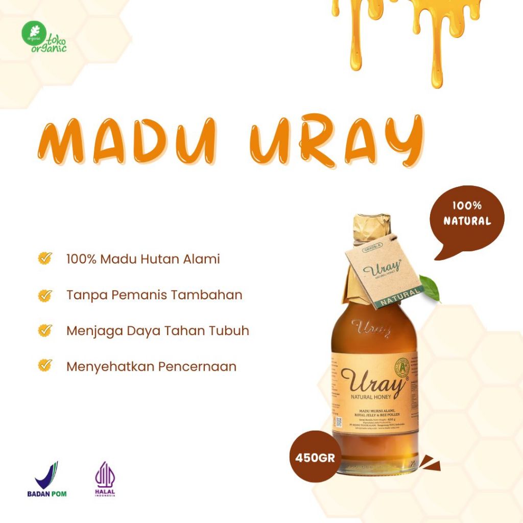 Jual Madu Uray (450Gr) Madu Hutan Alami, Madu Lebah, Madu Manis, Madu ...
