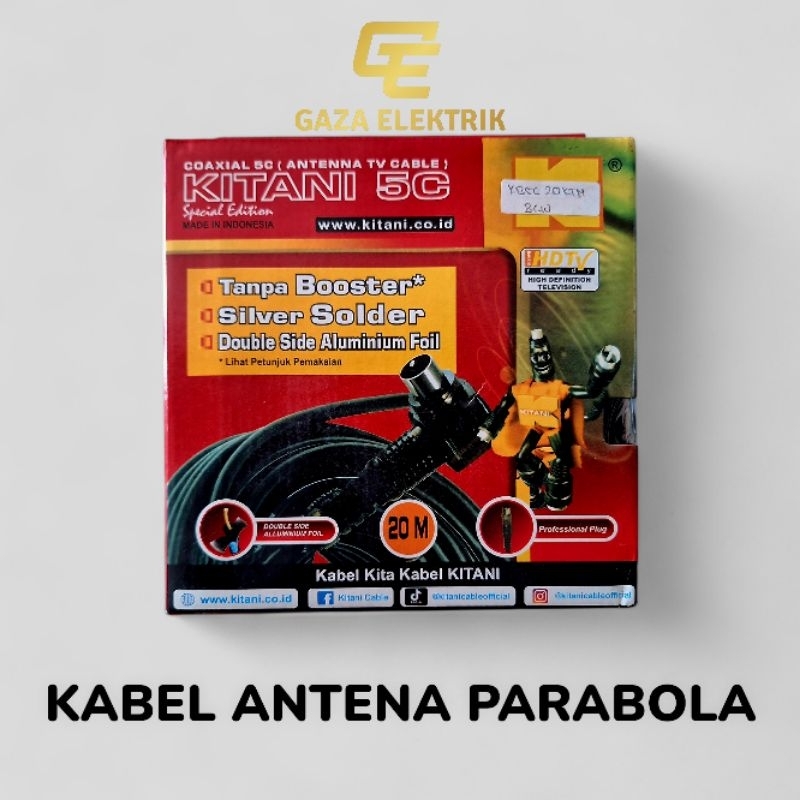 Jual Kabel antena parabola KITANI 20M | Shopee Indonesia