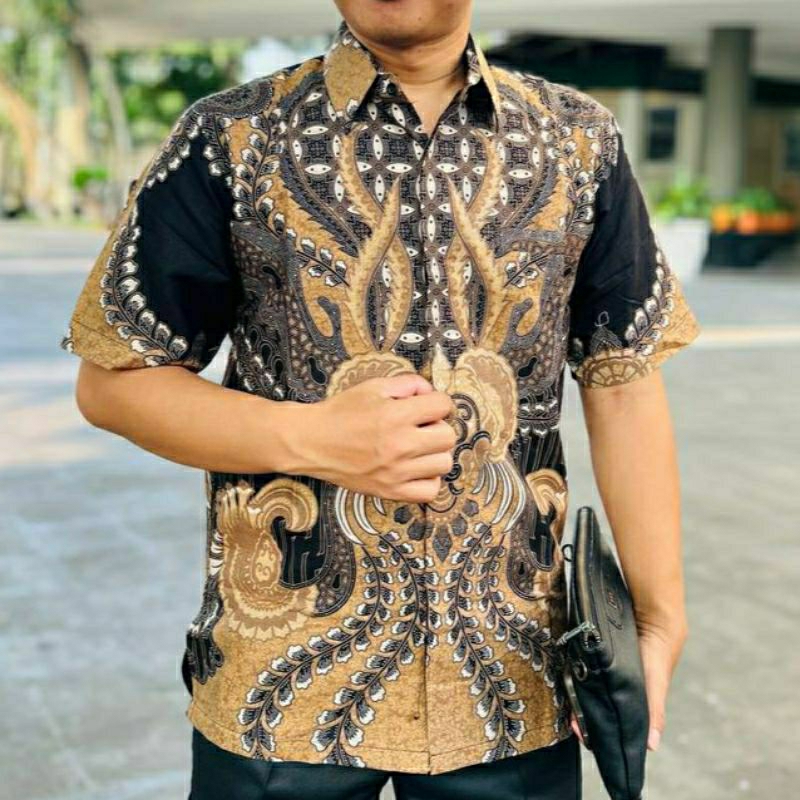 Jual batik klasik lengan pendek kain katun premium | Shopee Indonesia