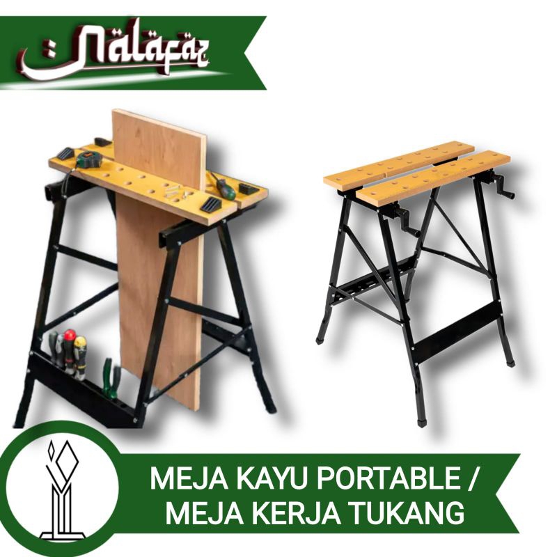 Jual Meja Kayu Portable /work bench/Folding work bench | Shopee Indonesia