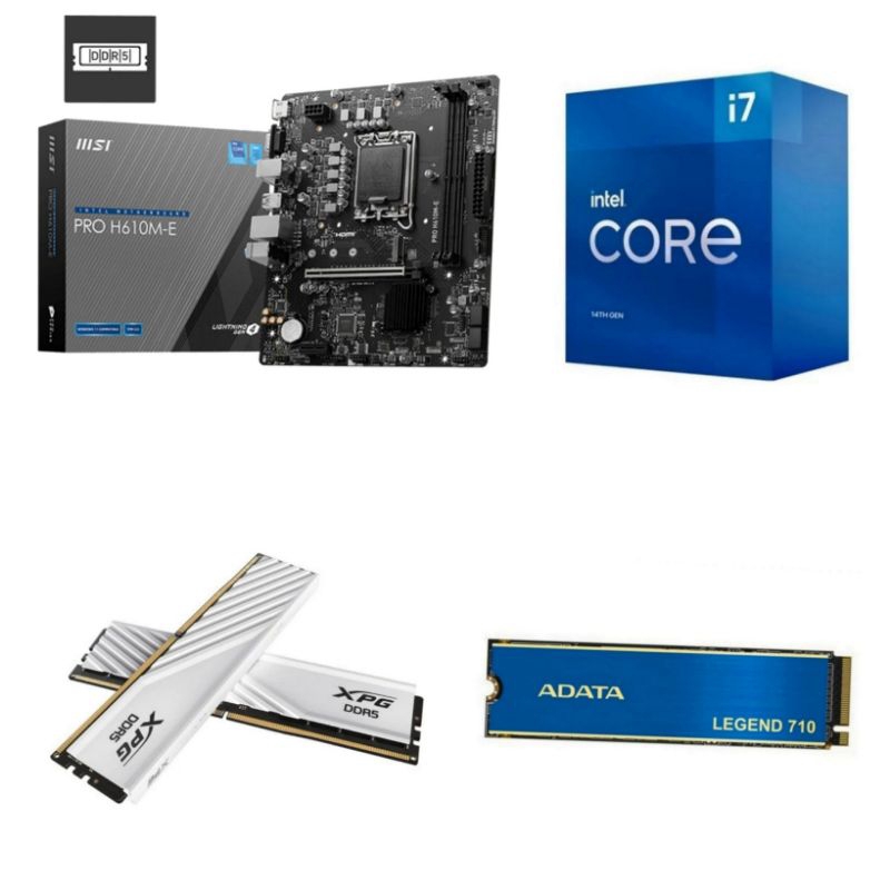 Jual Paket Processor Intel Core i7 14700 / i7 14700F Box Gen 14 LGA 1700 RAM DDR5 32GB NVME ...