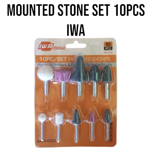 Jual IWA Mata Mesin Bor Tuner Botol Mounted Stone Set Batu Osco 10pcs 3 ...