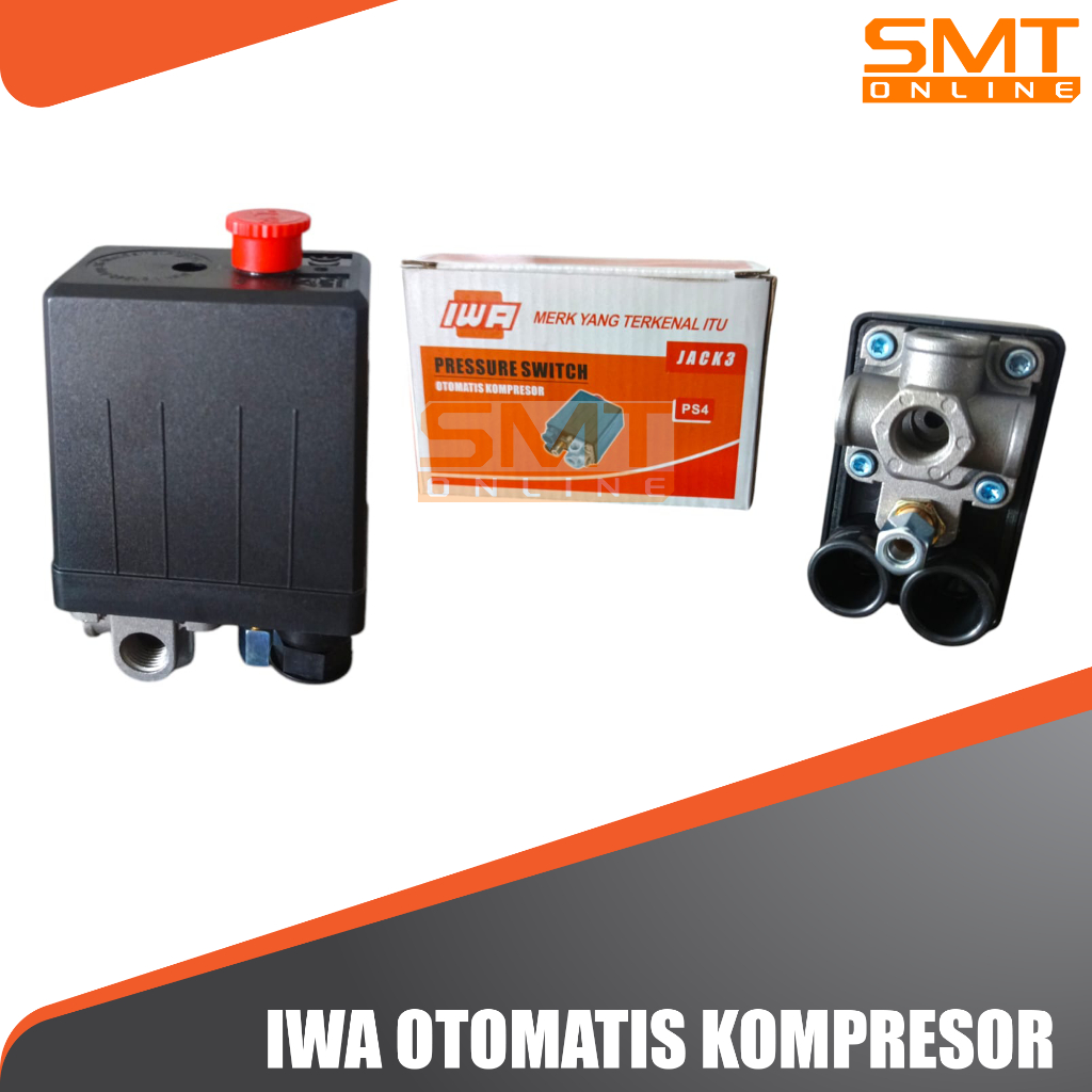 Jual IWA Otomatis Kompresor Angin 4 Cabang Lubang Way Automatic ...