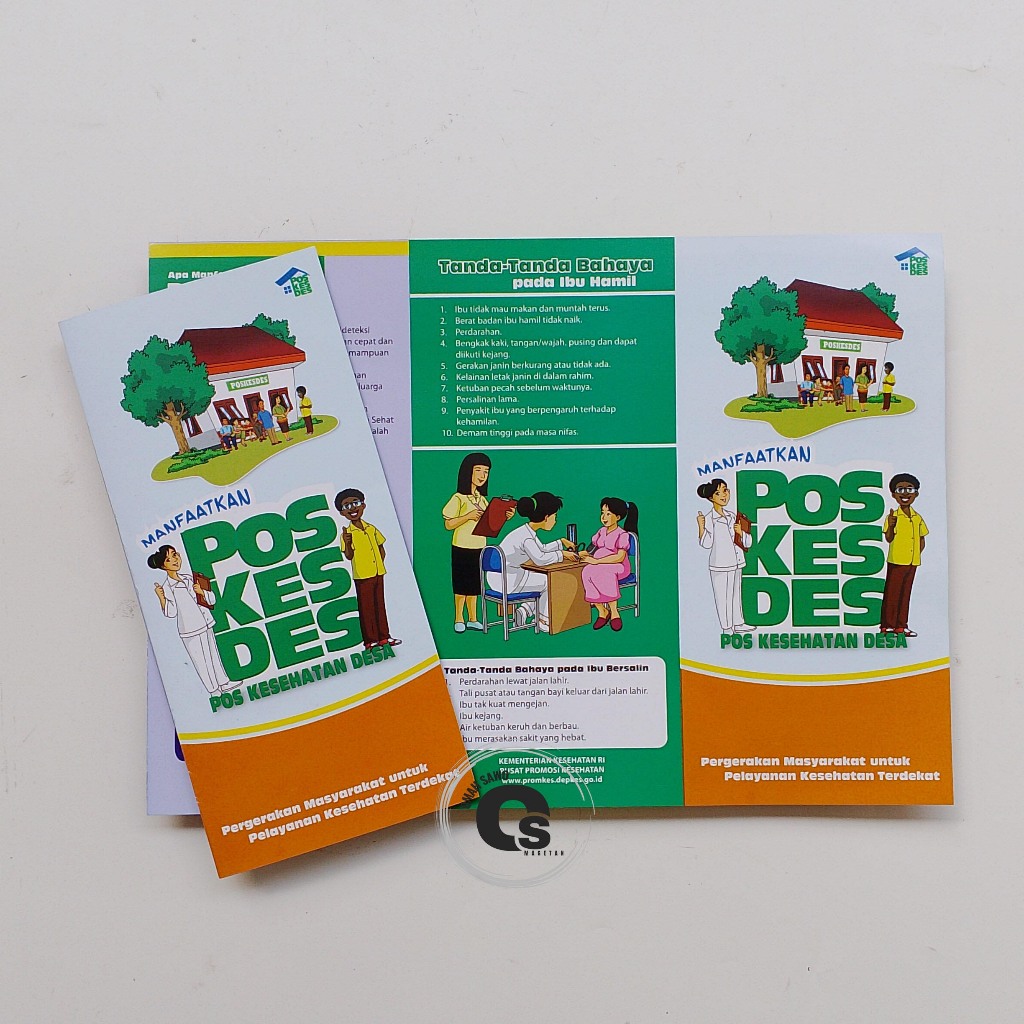 Jual Leaflet POSKESDES - Pelayanan Kesehatan Desa - Brosur Kesehatan ...