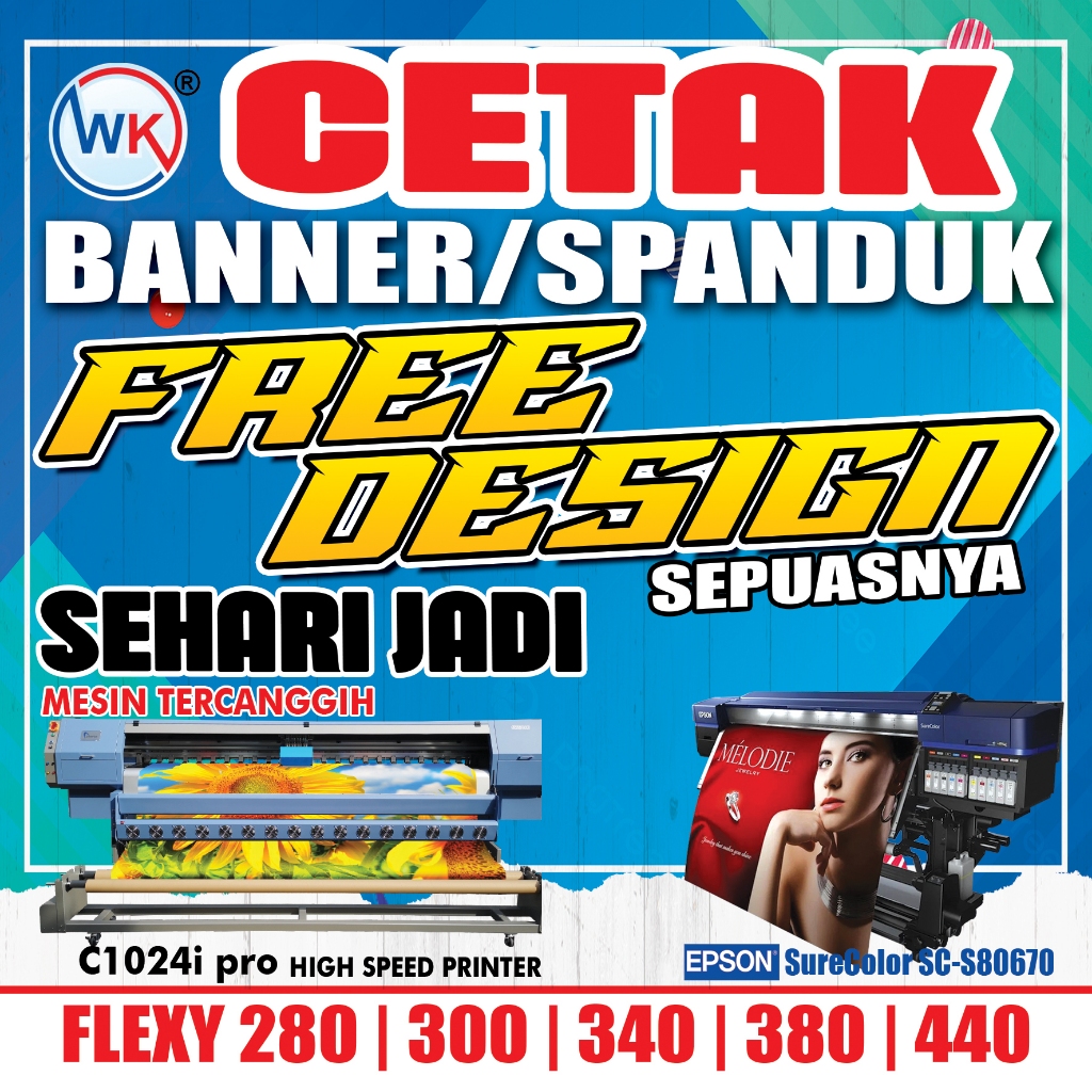 Jual CETAK Banner Custom, Spanduk FREE DESAIN DESIGN Laundri / bengkel / wisuda / konter pulsa ...