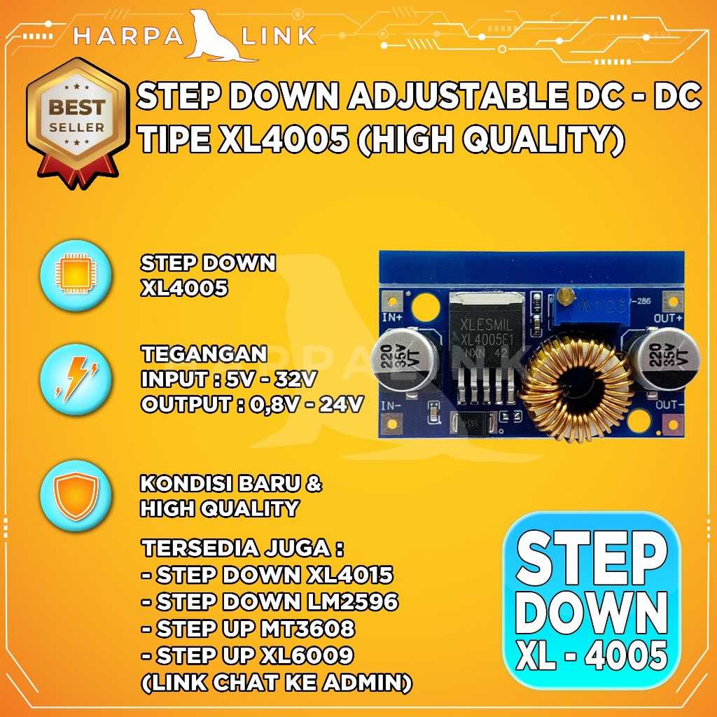 Jual XL4005 Adjustable DC-DC Step Down Buck Module 3A / XL4005 DC Step ...
