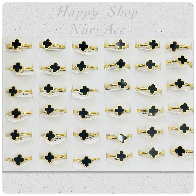 Jual Cincin Titanium Clover 9ml Ring Oval Gold Terbaru | Newproduk ...