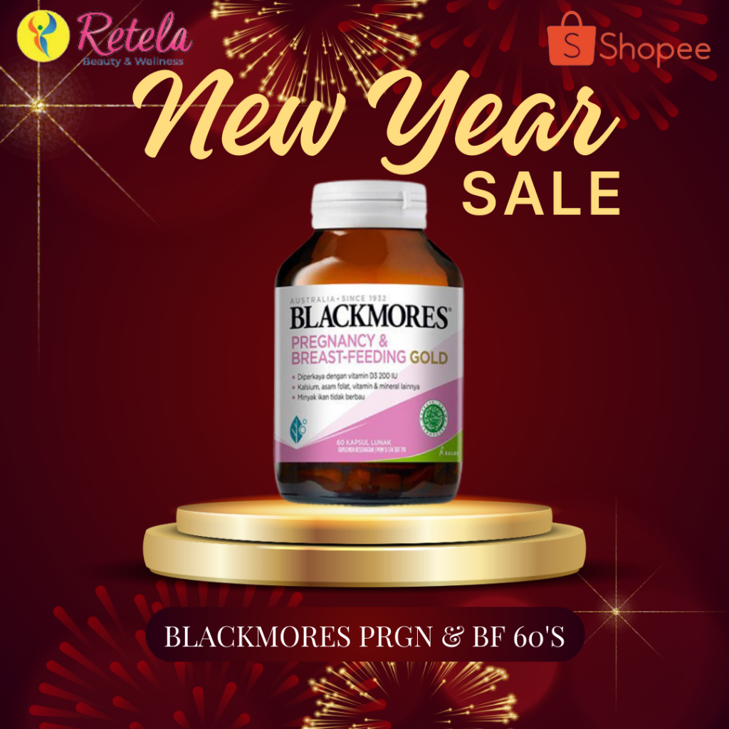Jual BLACKMORES PREGNANT & BREASTFEEDING GOLD 1 BOTOL 60 TABLET ...