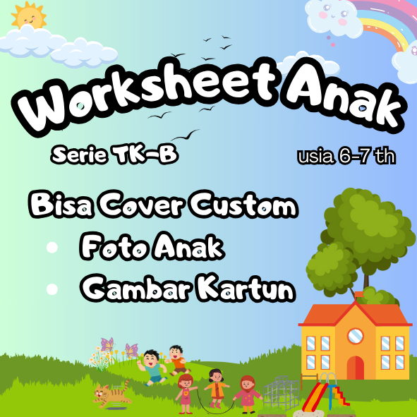 Jual WORKSHEET ANAK SERI TK-B BISA CUSTOM COVER, LEMBAR KERJA ANAK TK-B ...
