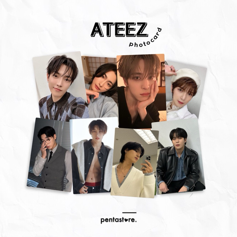 Jual ATEEZ Selca Photocard Hongjoong Seonghwa Yunho Yeosang San Mingi ...
