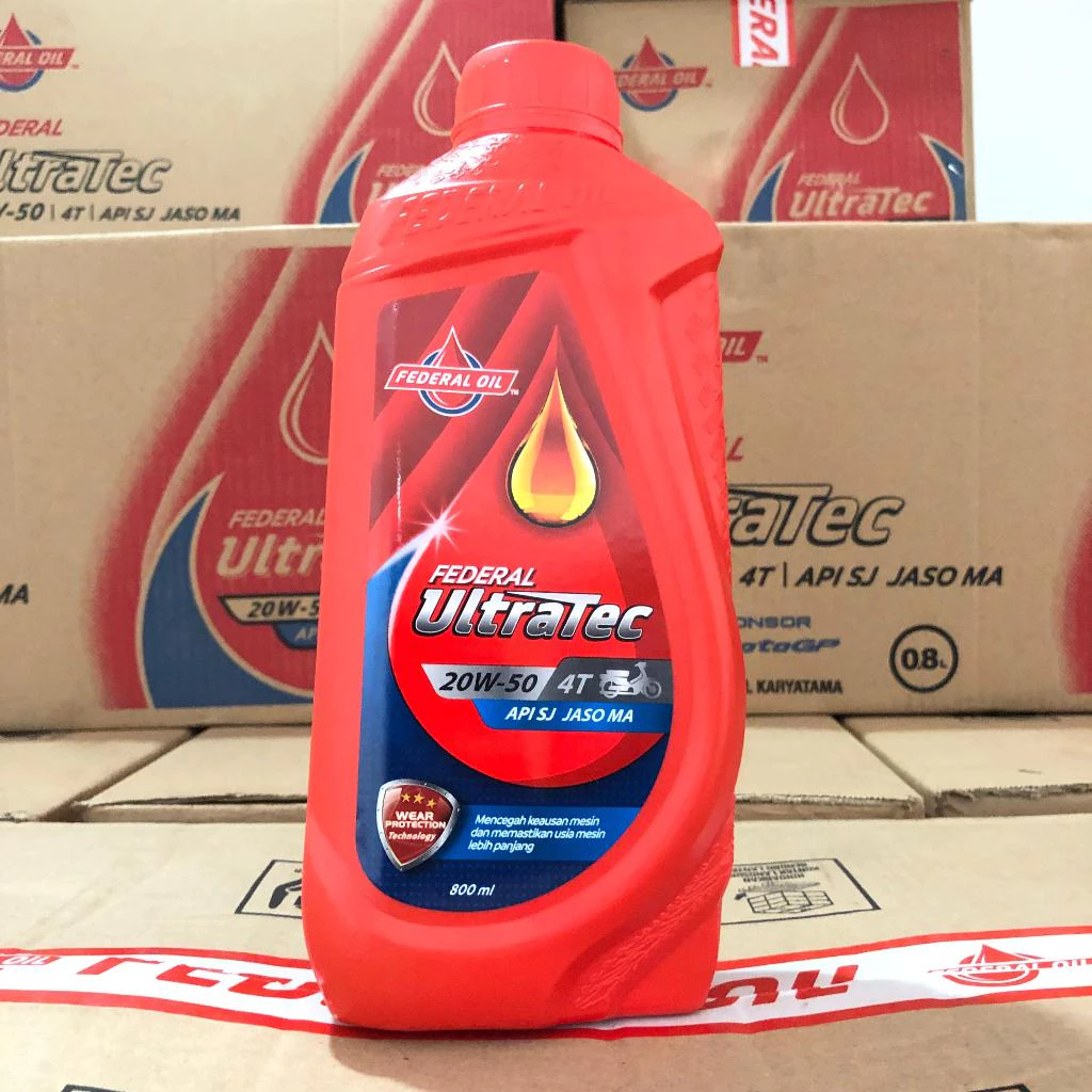 Jual Oli Motor Federal Ultratec 800 ML SAE 20W-50 Oli Federal Ultratec ...