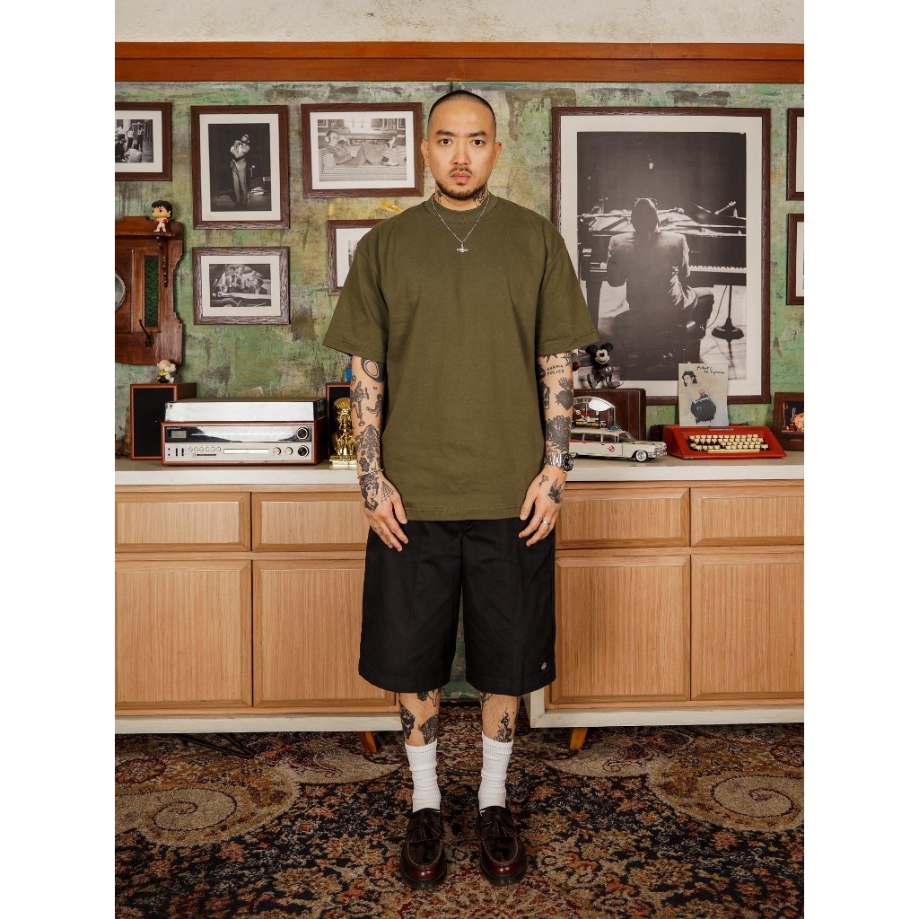 Jual Popgun Studio Kaos Olive Polos Reguler Fit 16S Heavyweight ( 235 ...