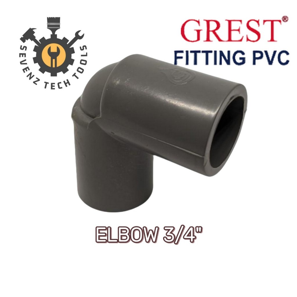 Jual KNIE 3/4" INCI PVC GREST FITTING PVC ELBOW KNEE/L 3/4" GREST ...
