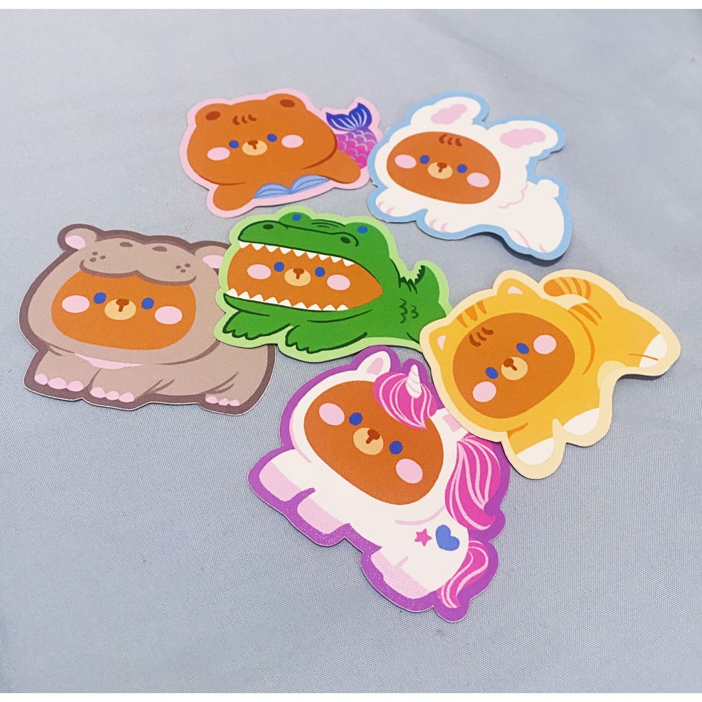 Jual STICKER ANIMAL / Stiker Binatang - Bibby bear beruang | Shopee ...