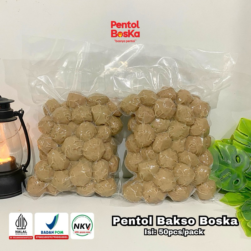 Jual PENTOL BAKSO BOSKA - PER PACK ISI 50 PCS FREE BUMBU KUAH BAKSO ...