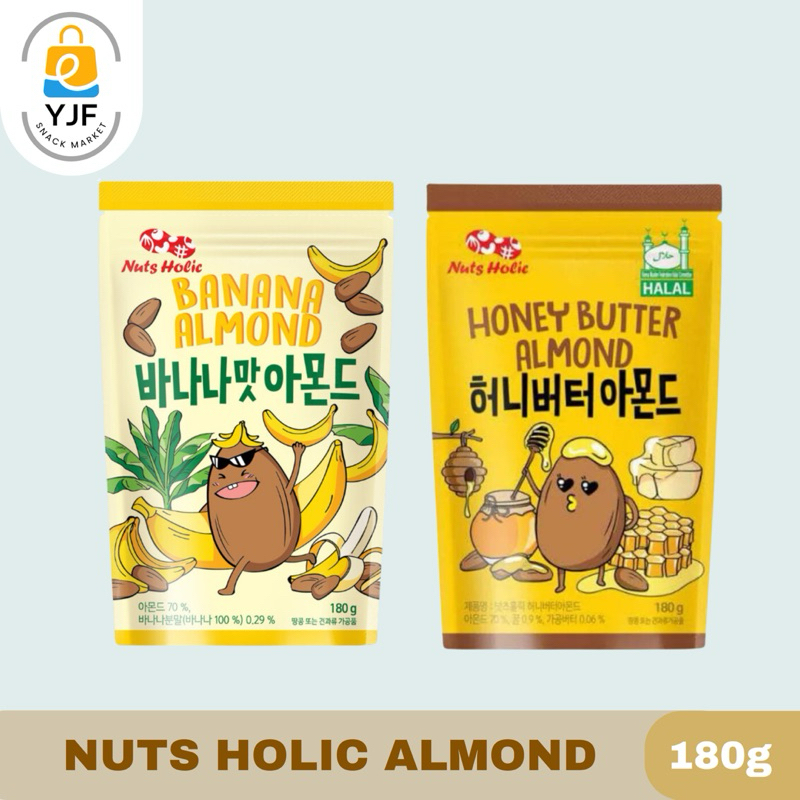 Jual Nuts Holic Almond / Kacang Almond Korea / Almond Korea Honey ...