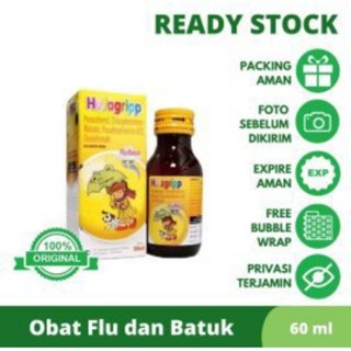 Jual Hufagrip Sirup Batuk Pilek Demam / Obat Syrup Batuk Anak Anak ...