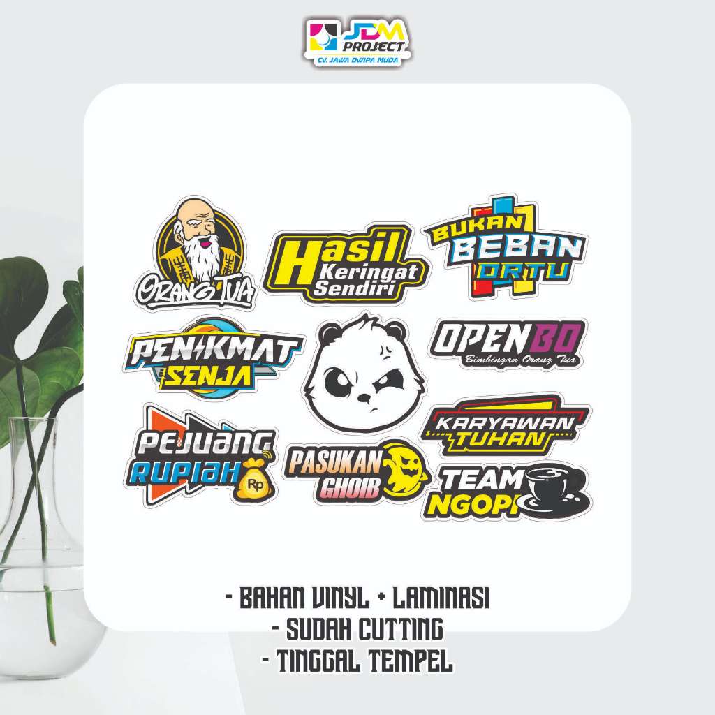 Jual JDM Project - Sticker Kata Kata Hitz Lucu Racing Viral Hypebeast ...