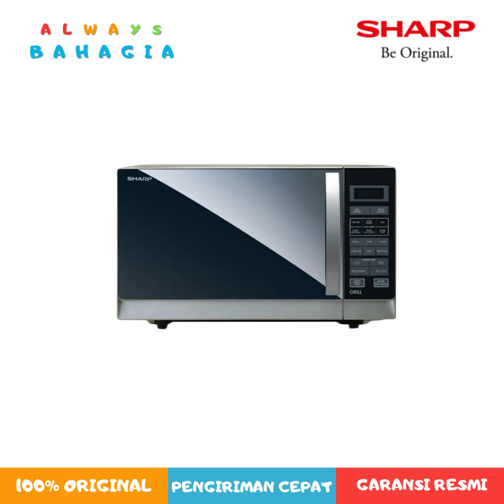 Jual Sharp R-728(S)-IN- Silver Microwave Grill | Shopee Indonesia