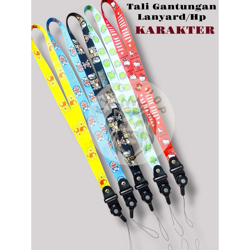 Jual Tali Gantungan HP Handphone Kunci Kartu Bisa Gantung di Leher ...
