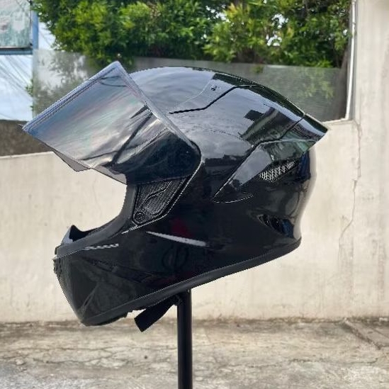 Jual Helm Full Face KBR TTC COUSE Black Dop Polos|| SNI Pria wanita ...