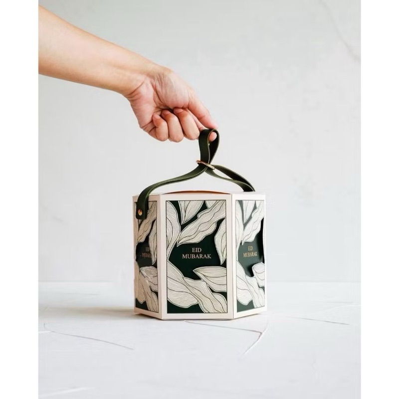 Jual BOX LEBARAN HEXAGON, KOTAK HAMPERS EID MUBARAK BOX IDUL FITRI ...