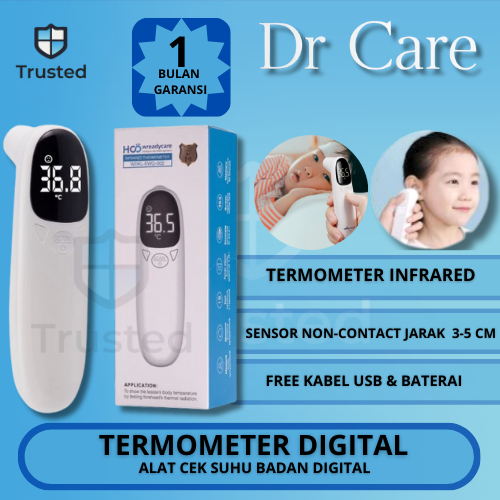 Jual Termometer Digital Infrared Termometer Suhu Tubuh Digital ...
