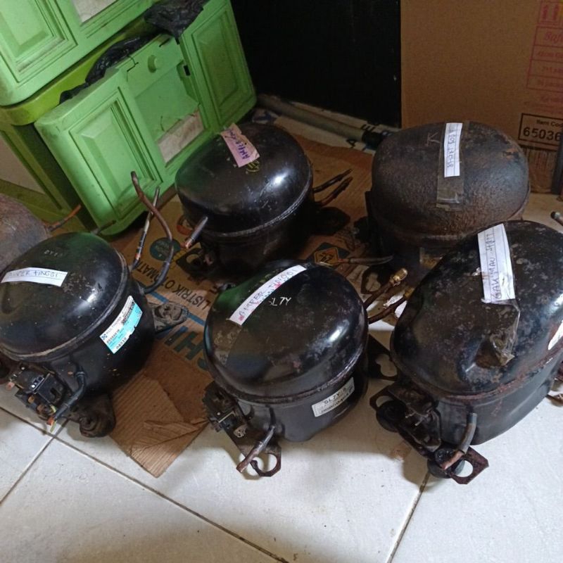 Jual KOMPRESOR KULKAS 1/8 , 1/5 , 1/3 RUSAK # COMPRESSOR KULKAS ...