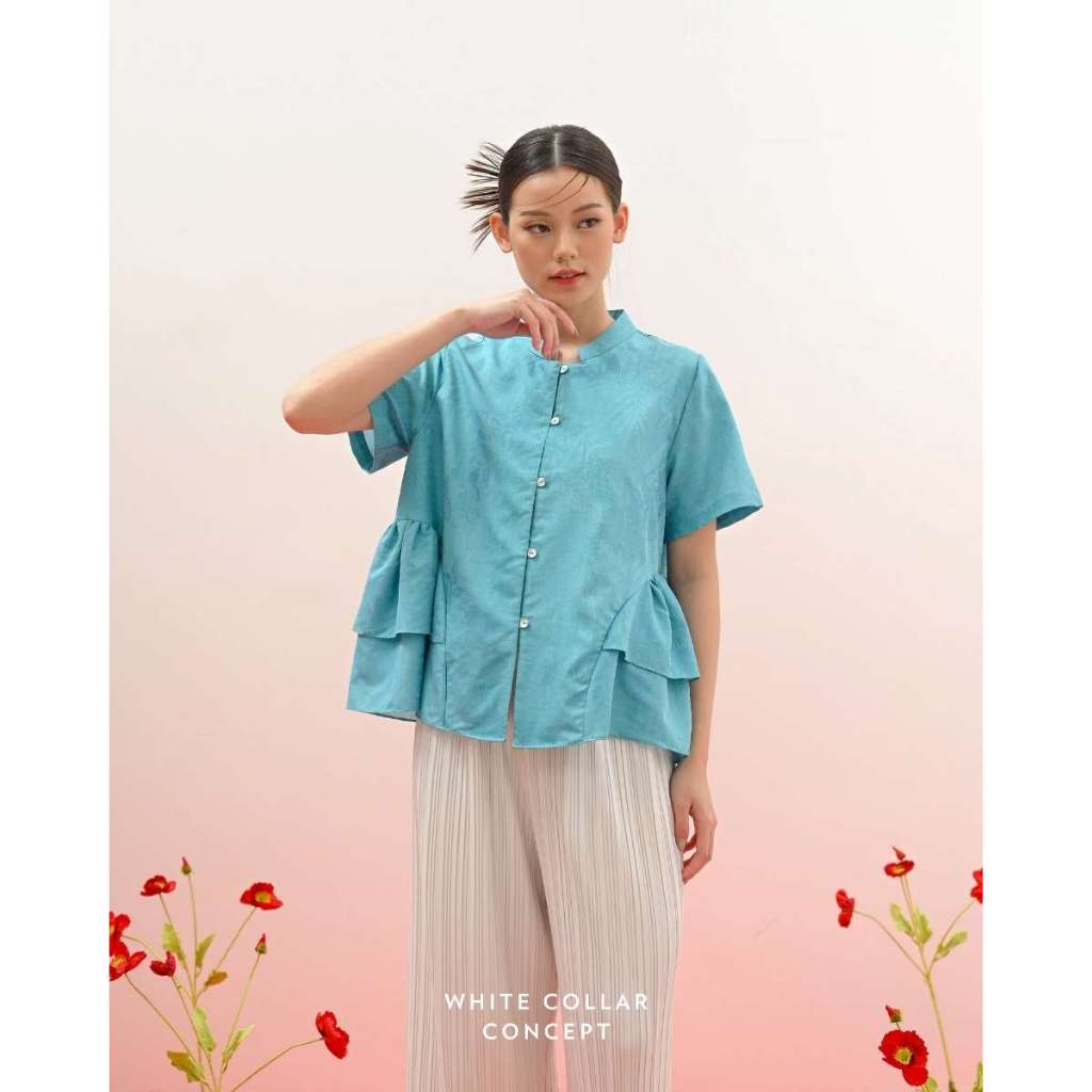 Jual WHITE COLLAR CONCEPT - NAOMI SHANGHAI TOP / TOP SHANGHAI / TOP ...