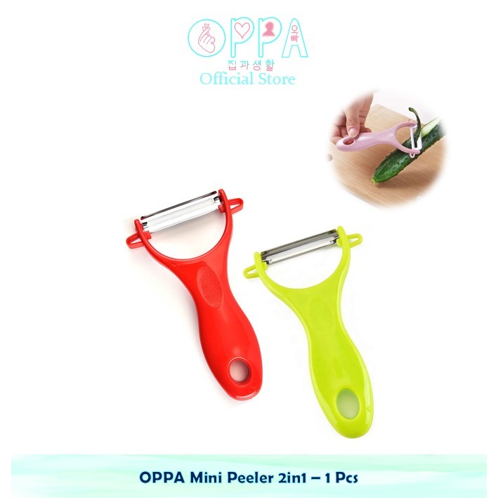 Jual OPPA Mini Peeler 2in1 - 1 Pcs Serutan Pengupas Buah Dan Sayur Alat ...
