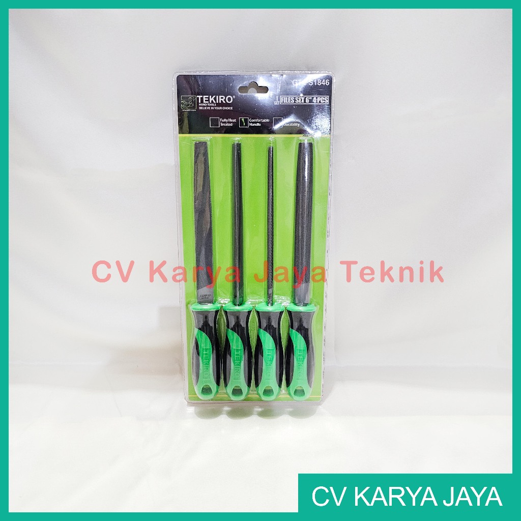 Jual Kikir Kayu Besi Set Tekiro 4 pc 6 Inch (GT-FS1846) / Files Set 6 ...