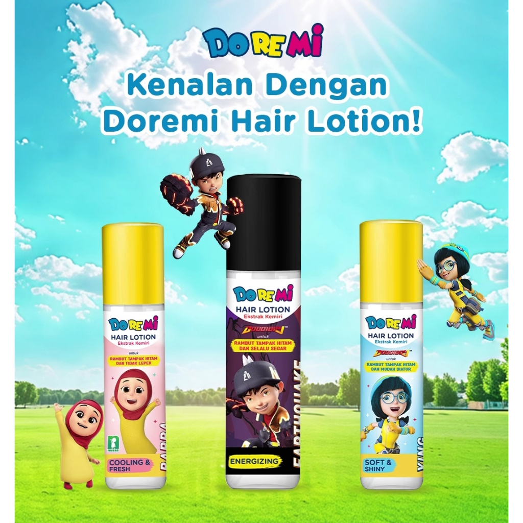 Jual Doremi Hair Lotion Energizing / Soft & Shiny / Cooling & Fresh ...