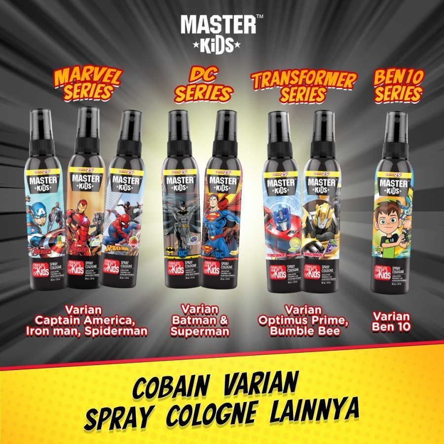 Jual Master Kids Spray Cologne Parfum 100ml | Shopee Indonesia