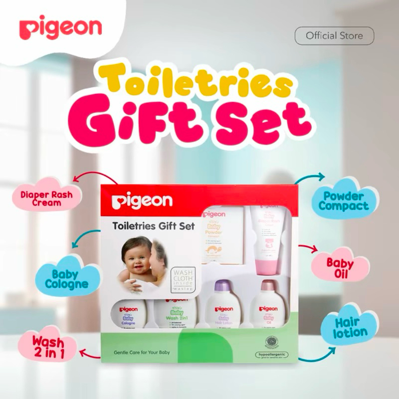 Jual PIGEON Baby Toiletries Gift Set | Paket Lengkap Skincare Newborn ...