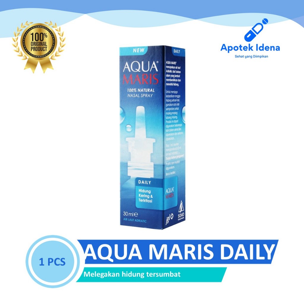 Jual BISA COD/INSTAN AQUA MARIS DAILY NASAL SPRAY 30 ML Untuk ...