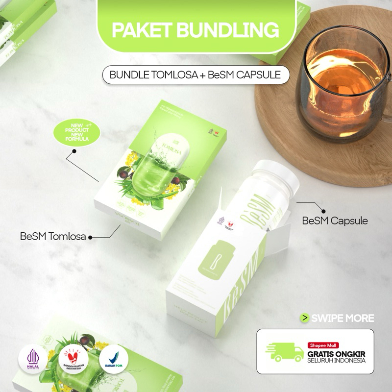 Jual BESM Capsul Isi 15 Caps Besm Tomlosa Isi 10 Caps | Shopee Indonesia