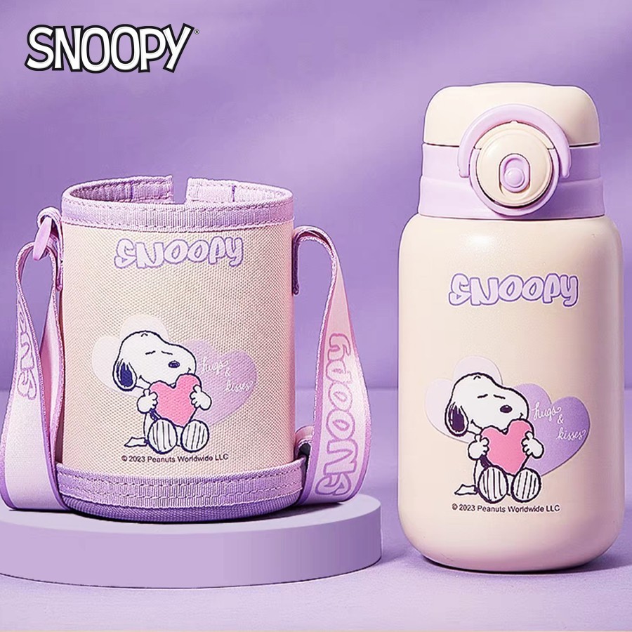 Jual Botol Minum 2in1 Termos Snoopy Original Peanuts Stainless 520ml ...