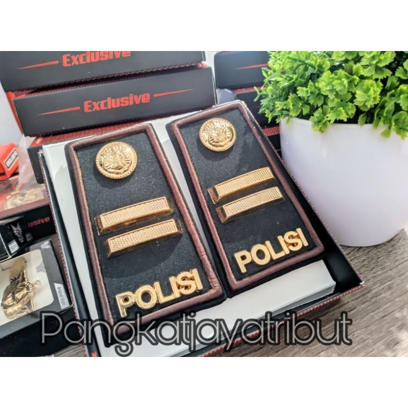 Jual PANGKAT PDH POLISI IPTU KAIN LIST COKLAT PERLENGKAPAN POLRI ...