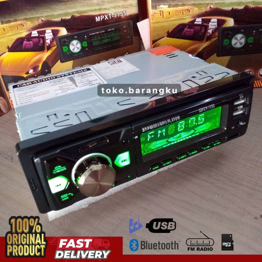 Jual BODY PANJANG Single Din kicx mpxt-1155 MP3 Bluetooth 2 USB BT Head ...