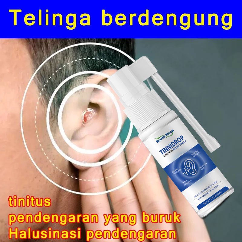 Jual Tinnitus Relief Spray 60ml Ear Drops Treatment Telinga Berair dan ...