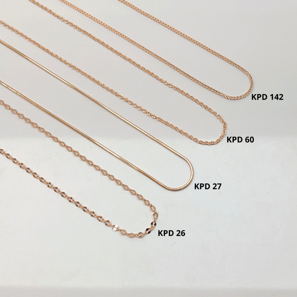 Jual GKPD 10 Kalung polos rantai simpel elegan w : 10 Karat kerbau emas ...
