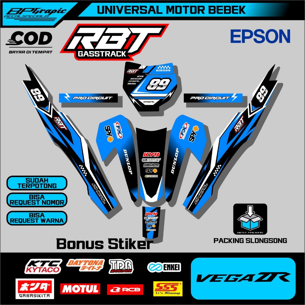 Jual [TRILL 001] decal striping type motor RBT full set full body sudah ...