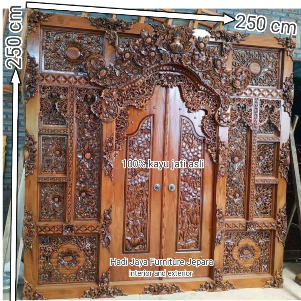 Jual Pintu gebyok style Bali ukiran pintu relief | Shopee Indonesia