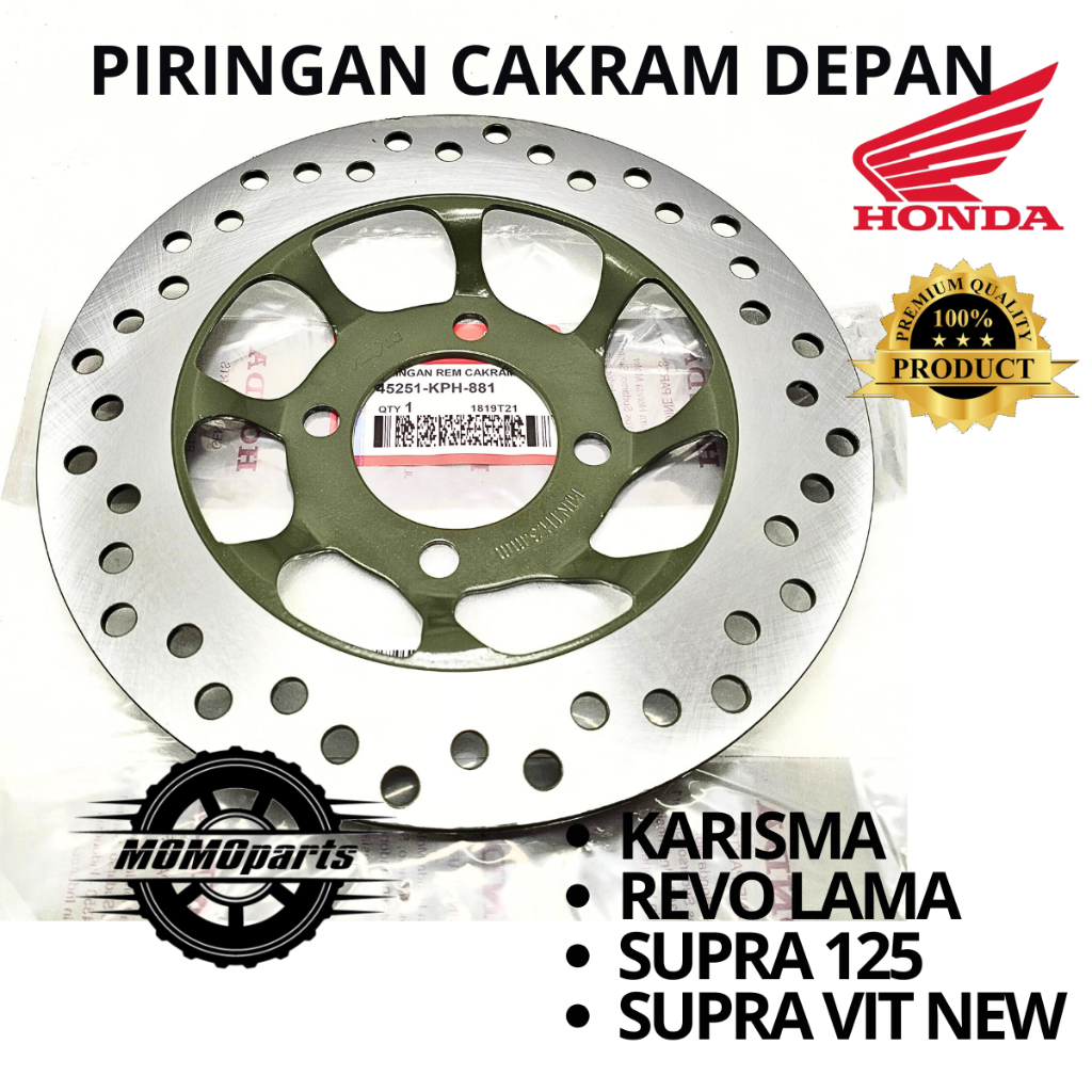 Jual ORIGINAL PIRINGAN CAKRAM DEPAN DISC BRAKE MOTOR HONDA KHARISMA ...